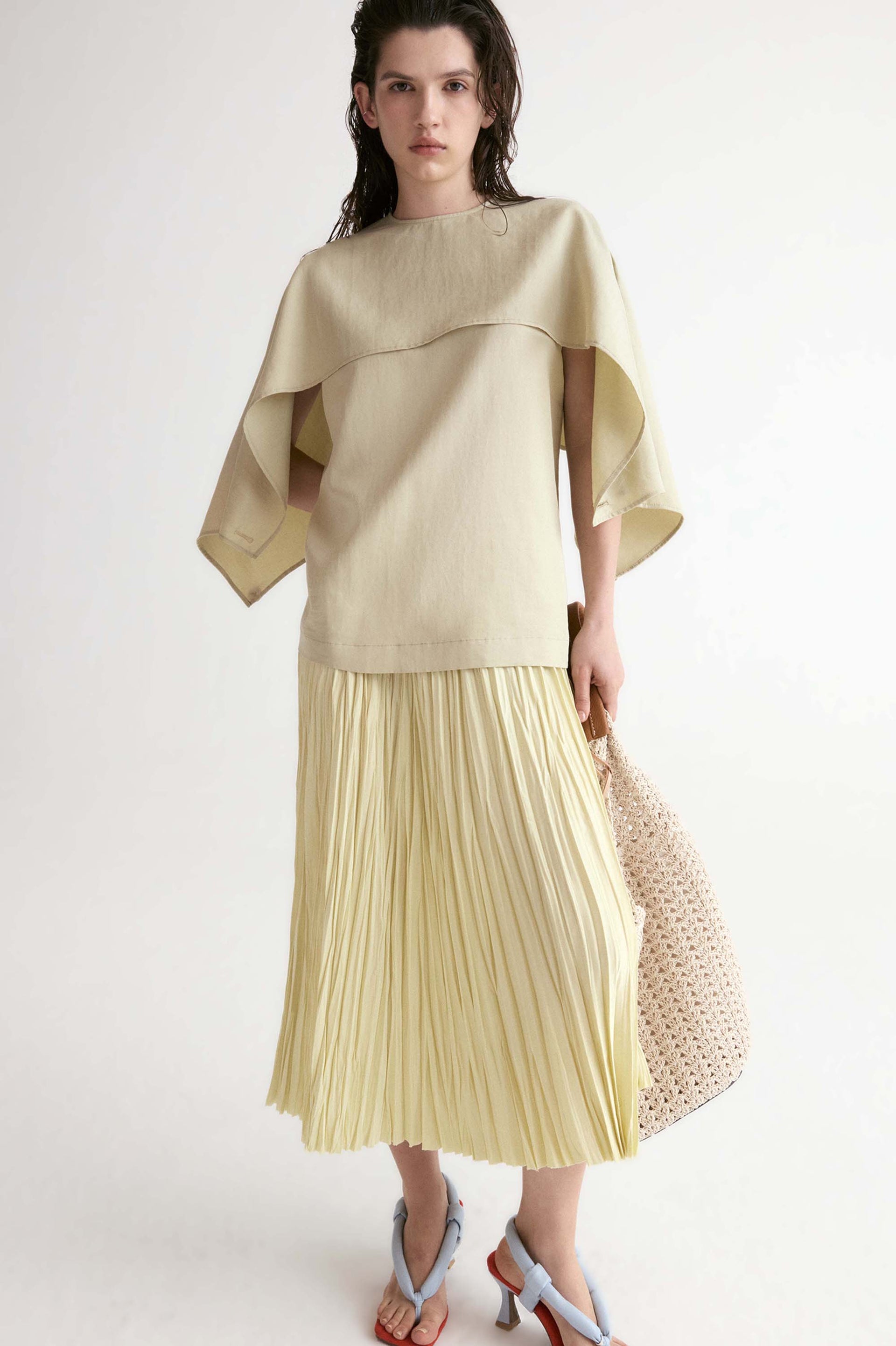 Pleated Midi Skirt | Front Row Shop